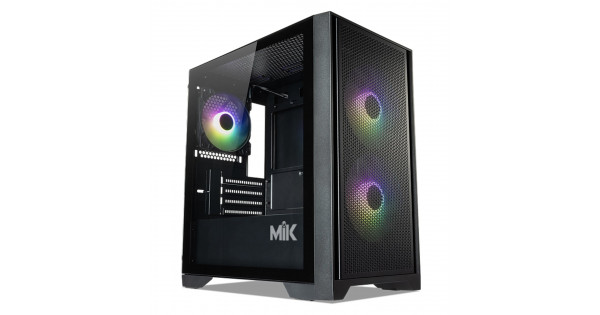 MIK MORAX 3FA BLACK M-ATX TEMPERED (3FANS ARGB)